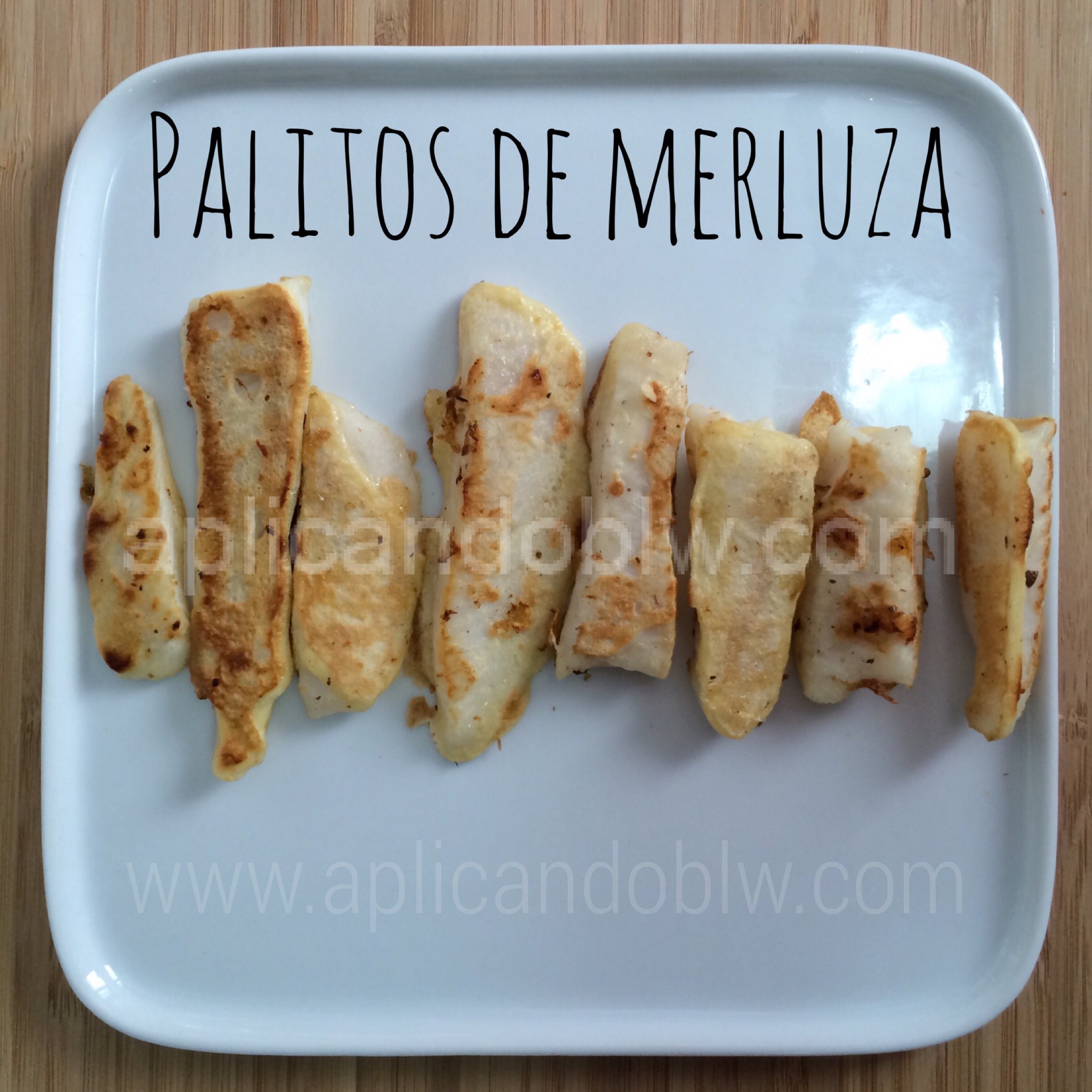 Receta de palitos de merluza – Hake sticks recipe | Aplicando BLW